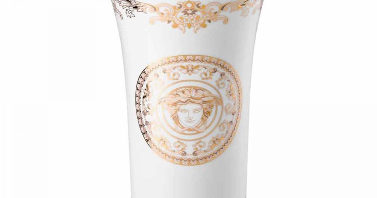 Rosenthal Versace Medusa Gala Design porcelánová váza h 26 cm
